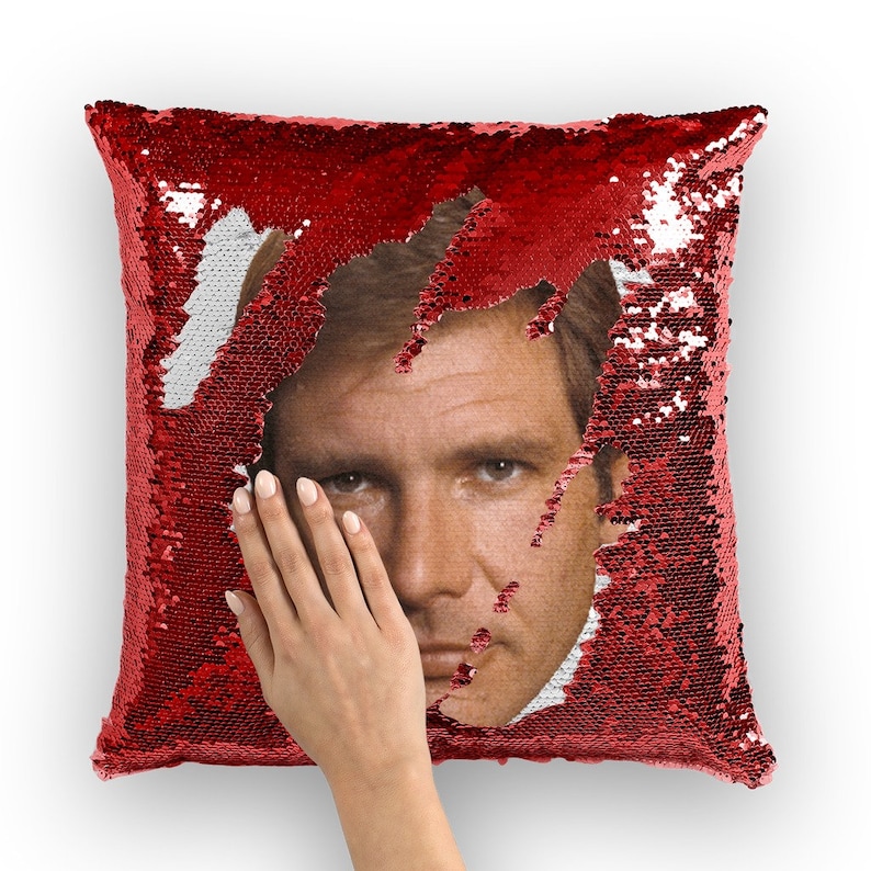 Harrison Ford Sequin Pillow | Celebrity Pillow Cushions | Cool Pillow ...