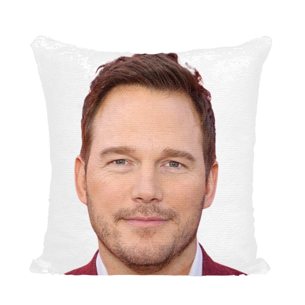 Chris Pratt Sequin Pillow Celebrity Pillow Cushions Cool - Etsy