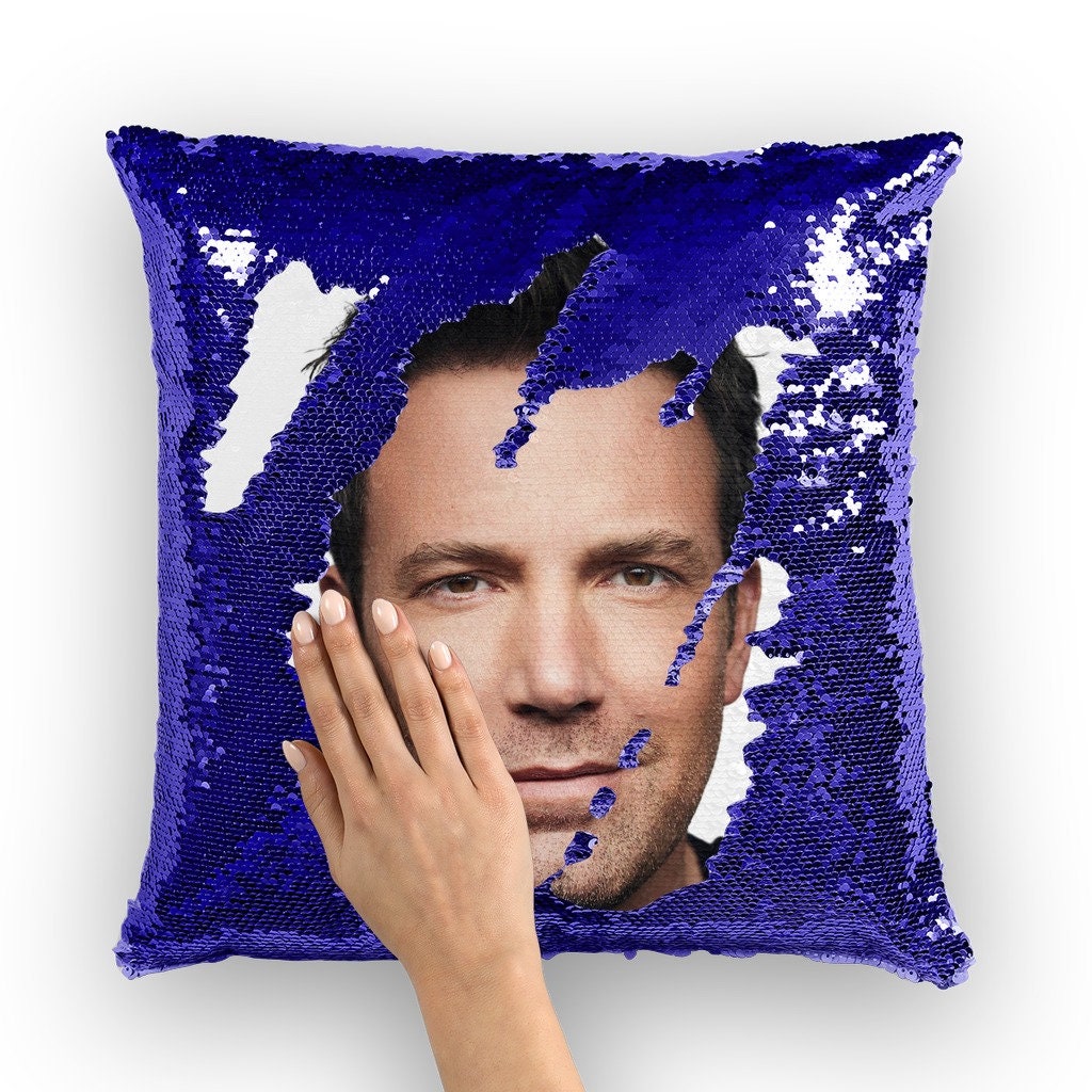 Ben Affleck Sequin Pillow | Celebrity Pillow Cushions | Cool Pillow ...