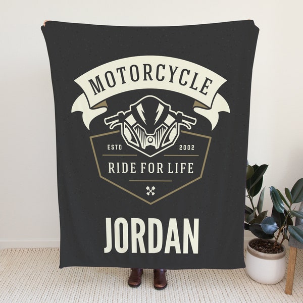 Motorcycle Blanket - Etsy