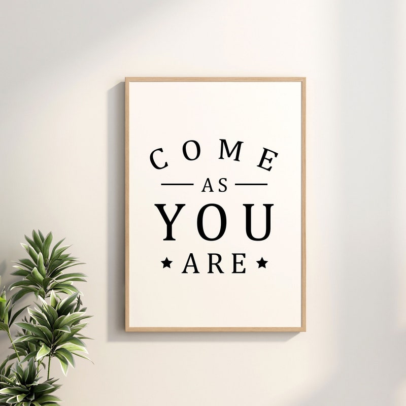 Come as You Are - Etsy