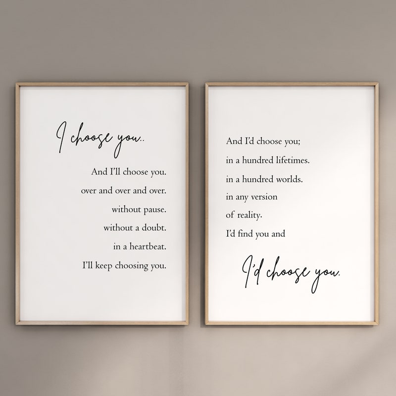 I Choose You Sign - Etsy