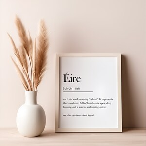Éire Definition Print, Ireland Print, Irish Print, Irish Gift, Irish ...