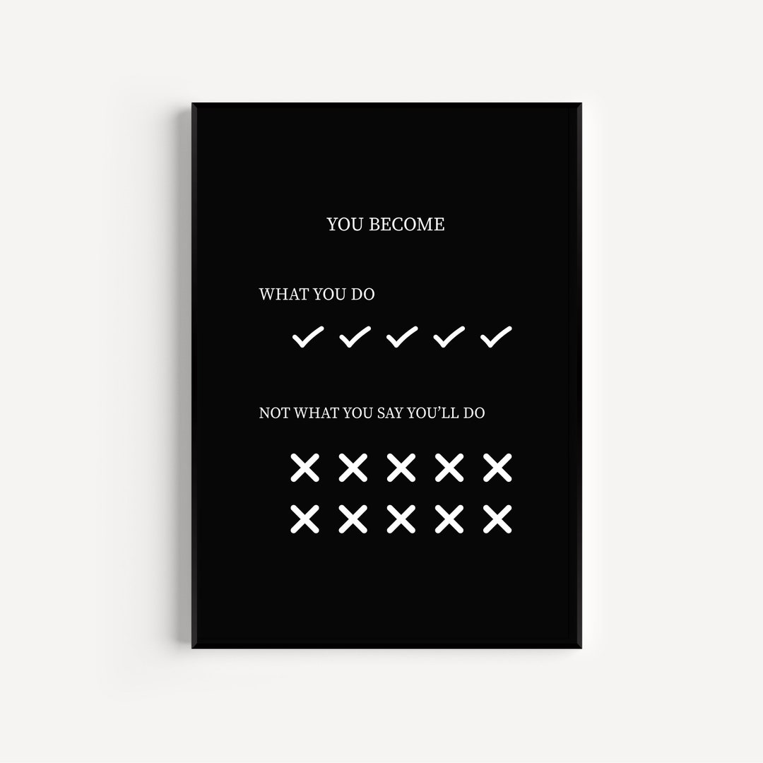 Office Wall Art, Discipline Wall Art, Entrepreneur Wall Art, Boss Gift ...