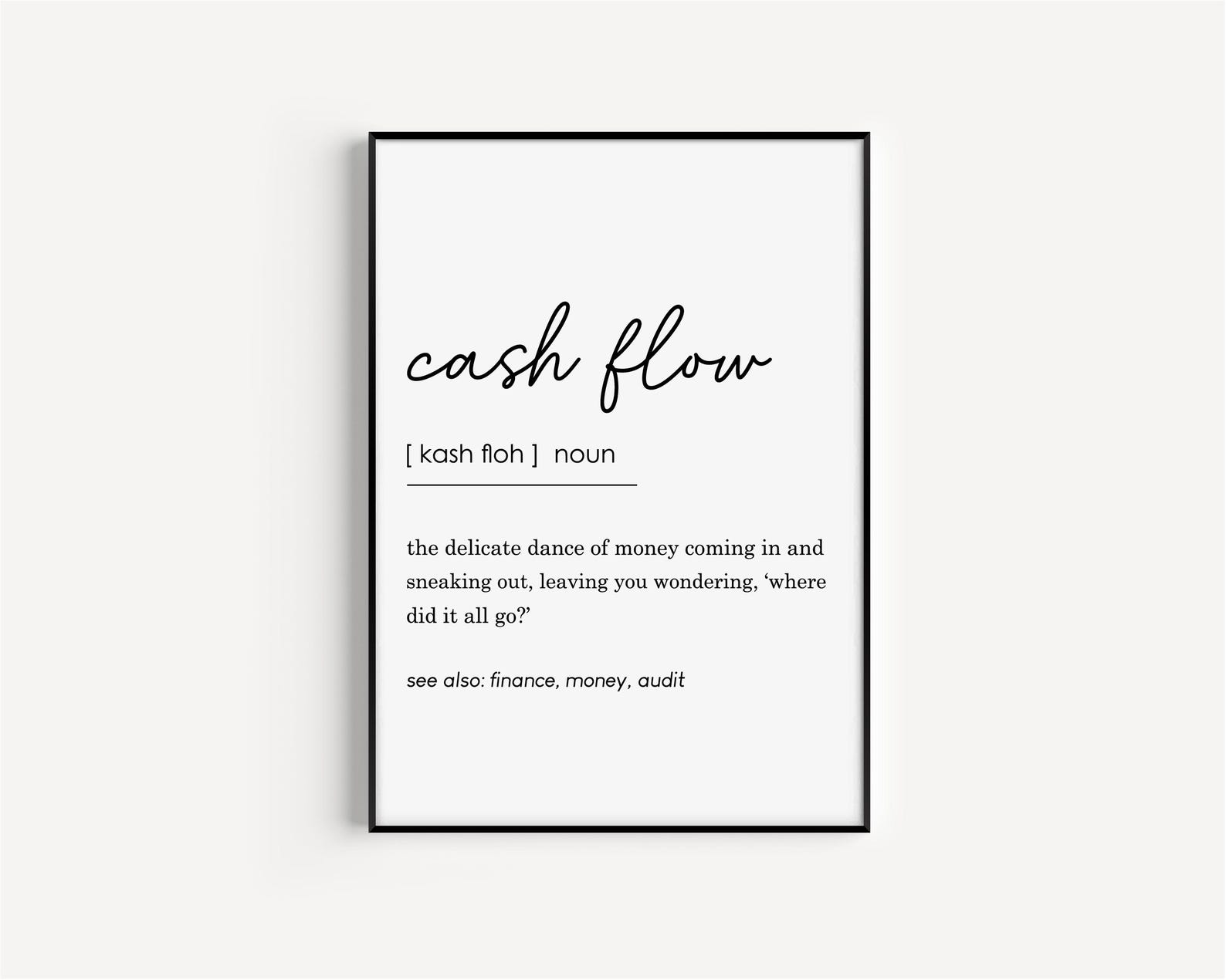 Funny Finance Office Decor, Accountant Gift, Financial Wall Art, Funny ...