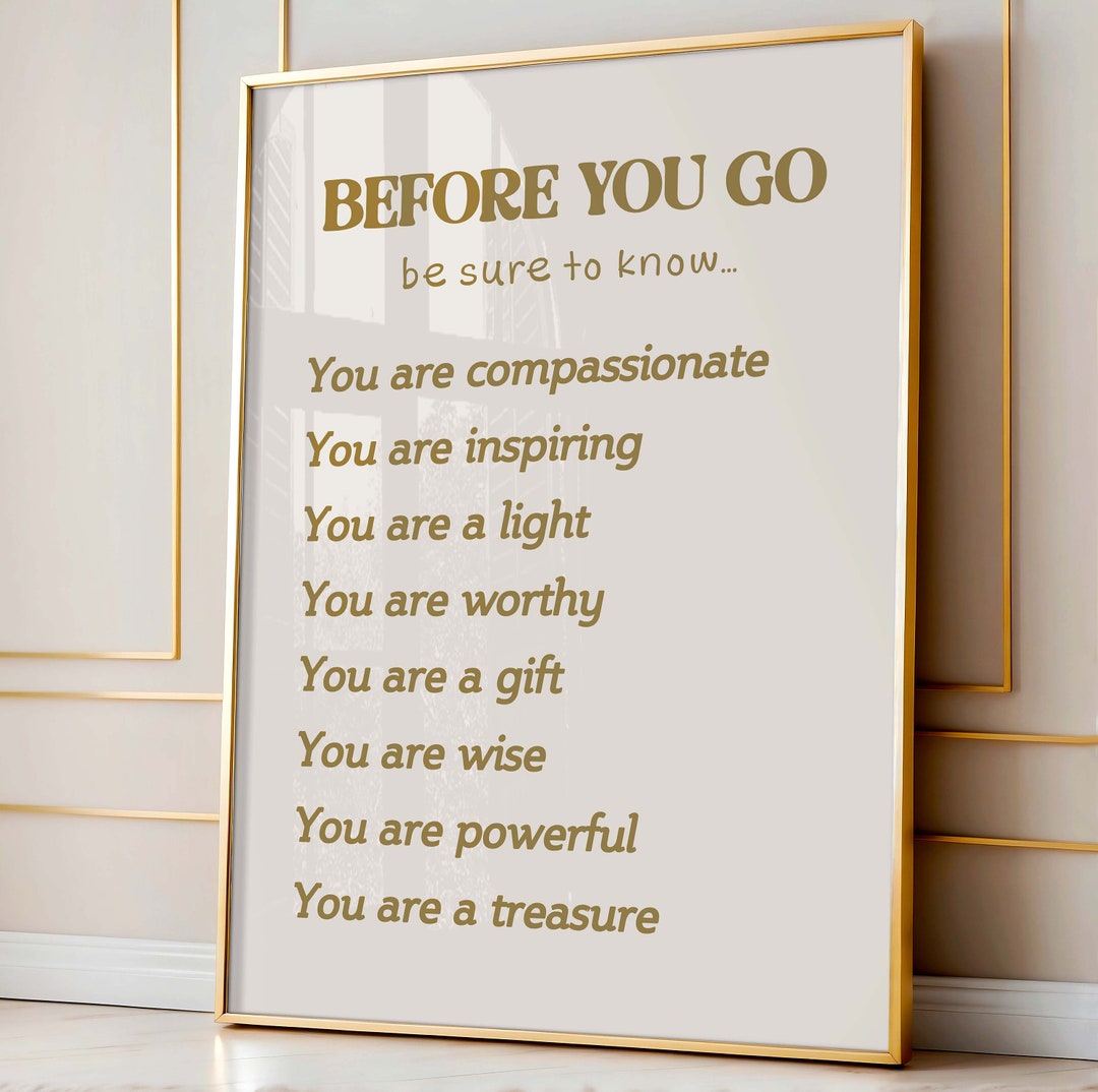 Affirmation Wall Art for Kids, Positive Classroom Wall Art, Home Decor ...