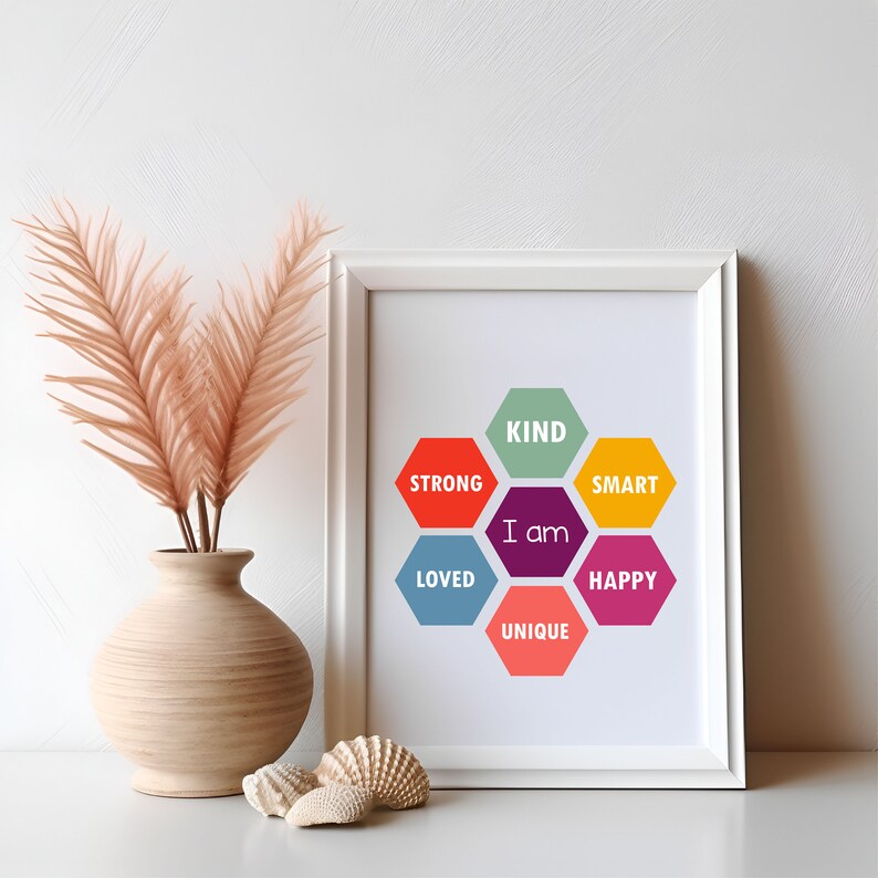 Affirmations for Kids, Classroom Posters, Kids Wall Art, Nursery Decor ...