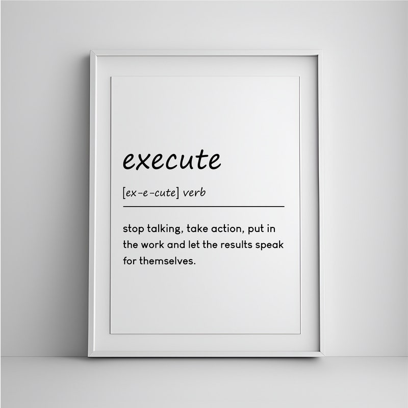 Hustle Grind Execute - Etsy