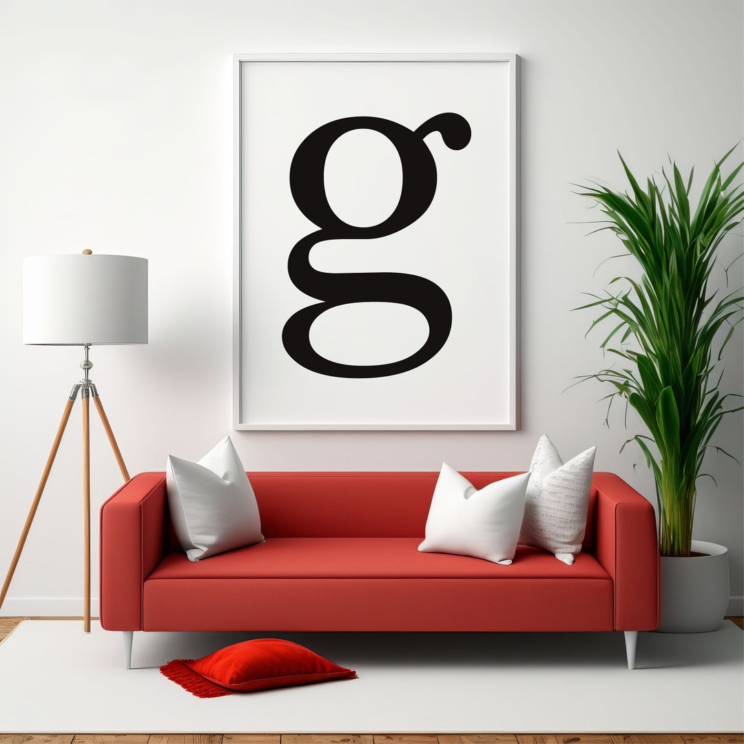 Letter G Printable Letter Letter Sign Printable Wall Art - Etsy