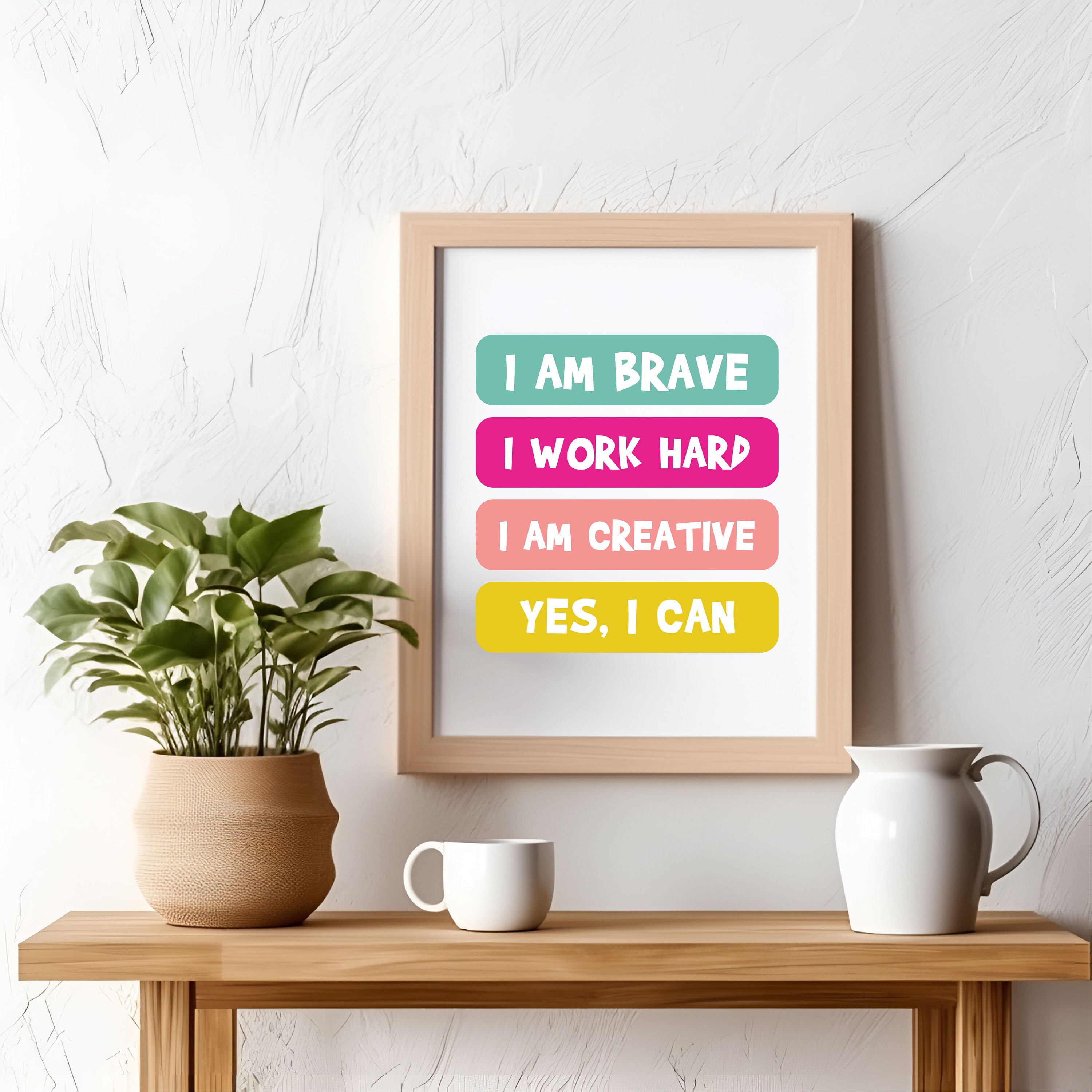 Affirmations for Kids, Affirmation Wall Art, Playroom Decor ...