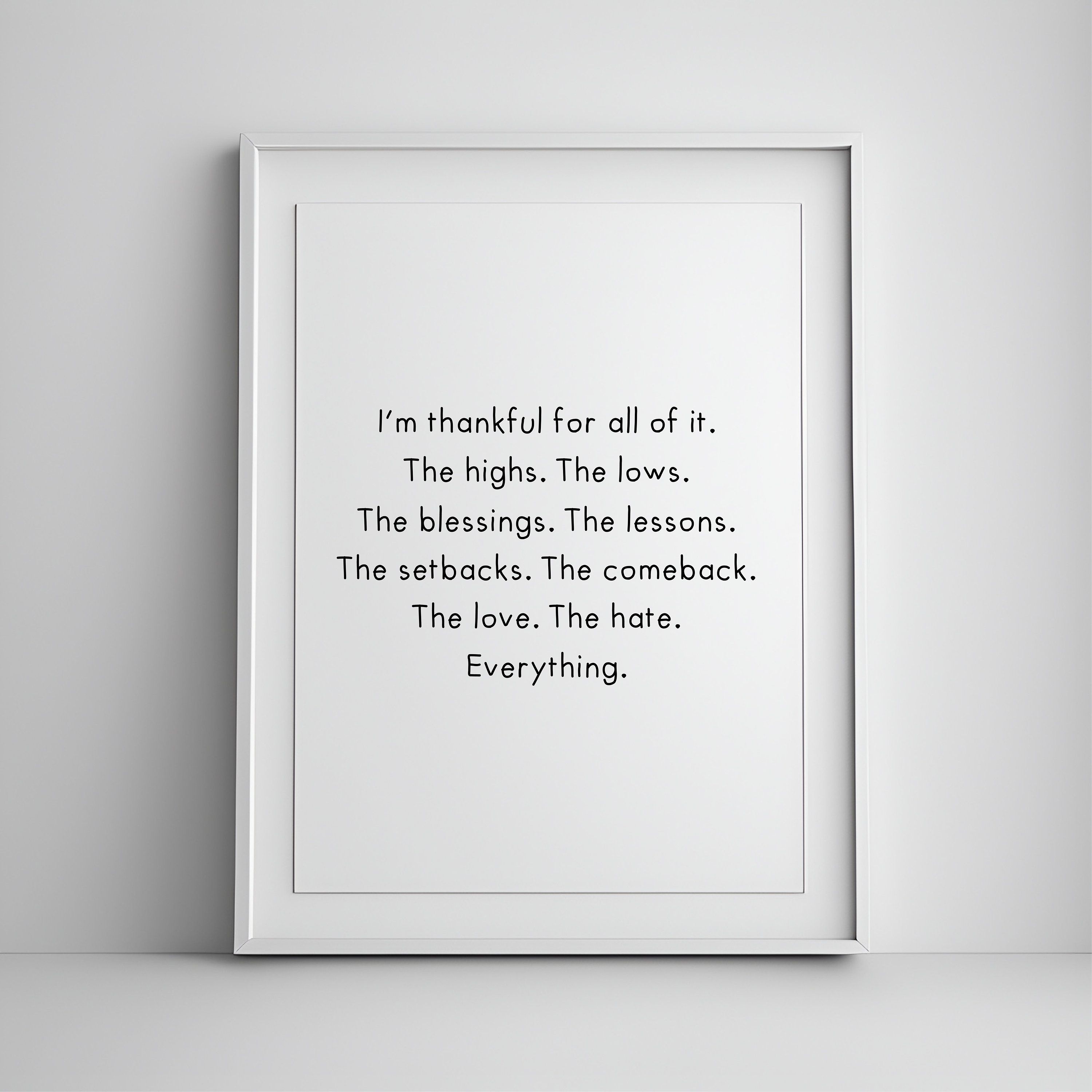 Positive Affirmation Wall Art, Mental Health Art, Affirmation Poster ...