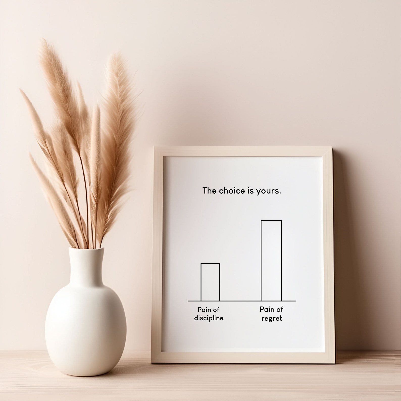 Discipline Wall Art, Entrepreneur Wall Art, Boss Gift, Teacher Gifts ...