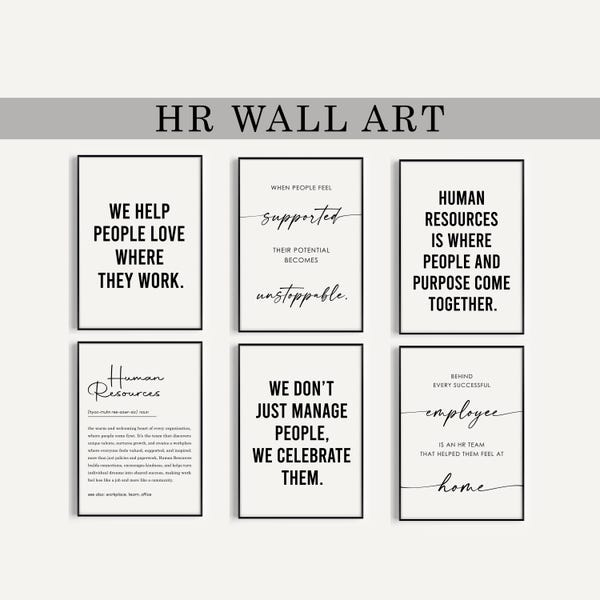 Hr Office Signs - Etsy