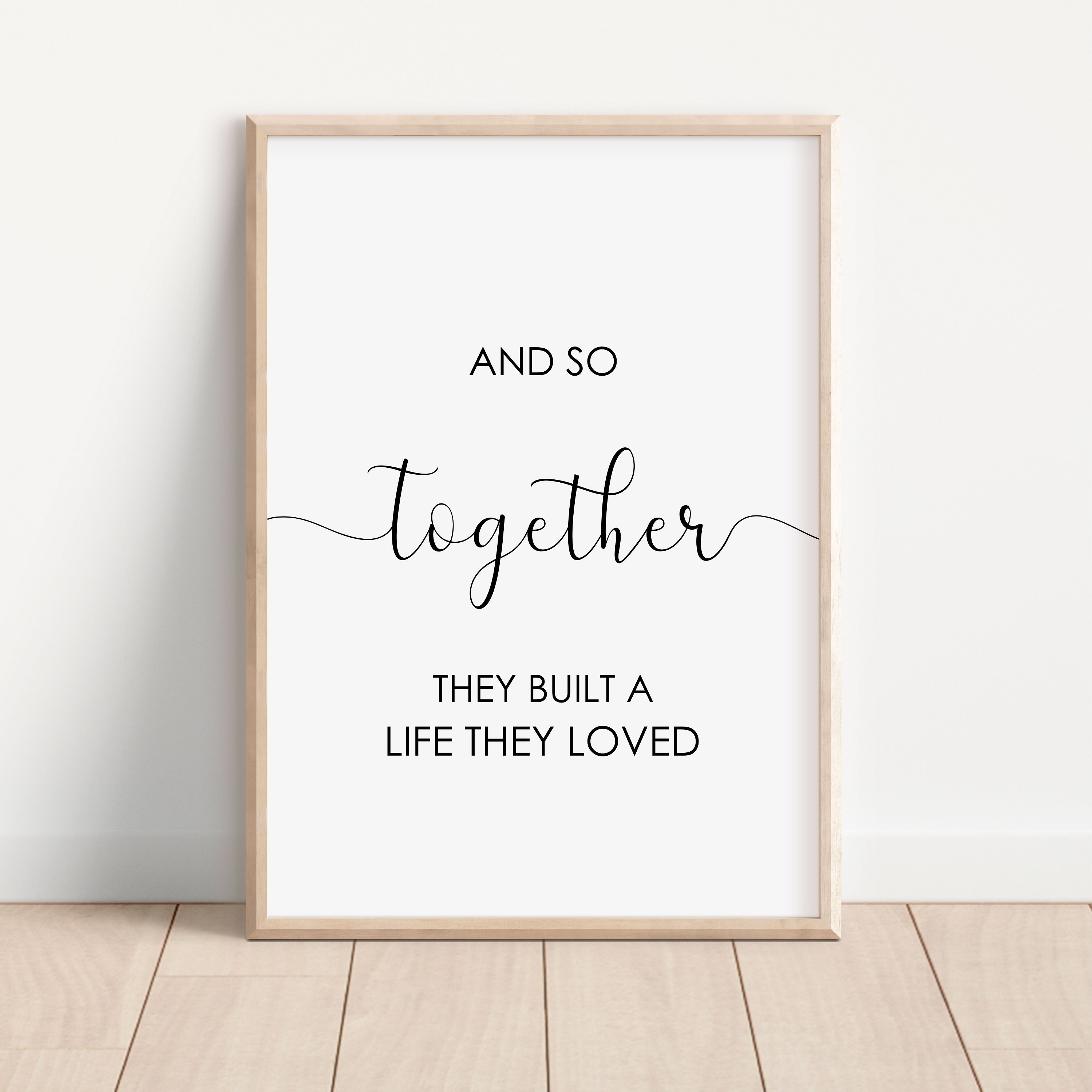 And so Together They Built A Life They Loved, Husband and Wife, Bedroom ...