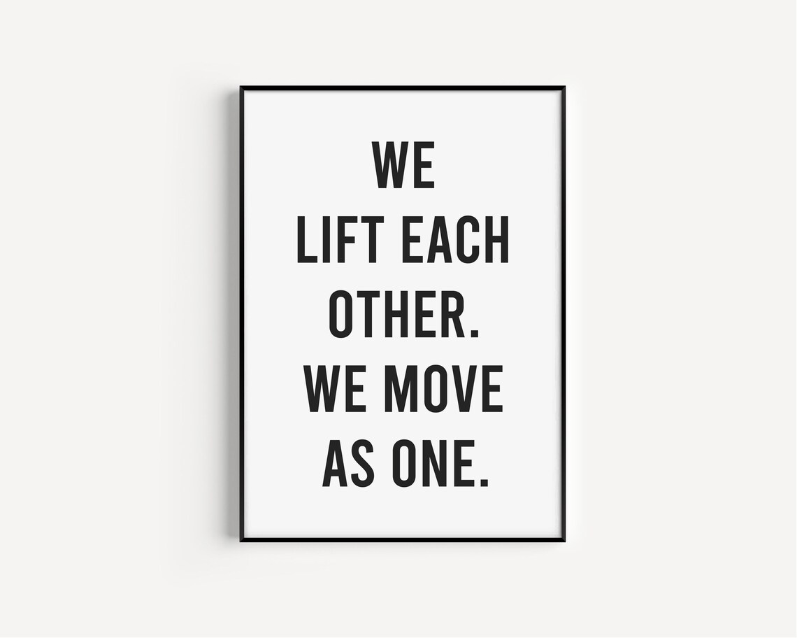 Teamwork Gallery Set of 6, Team Office Decor, Work Motivation Quotes ...