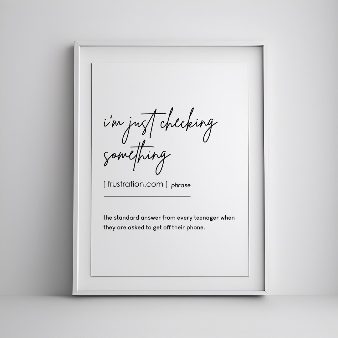 Funny Teen Room Art, Teen Room Decor, Funny Definition Print, Printable ...