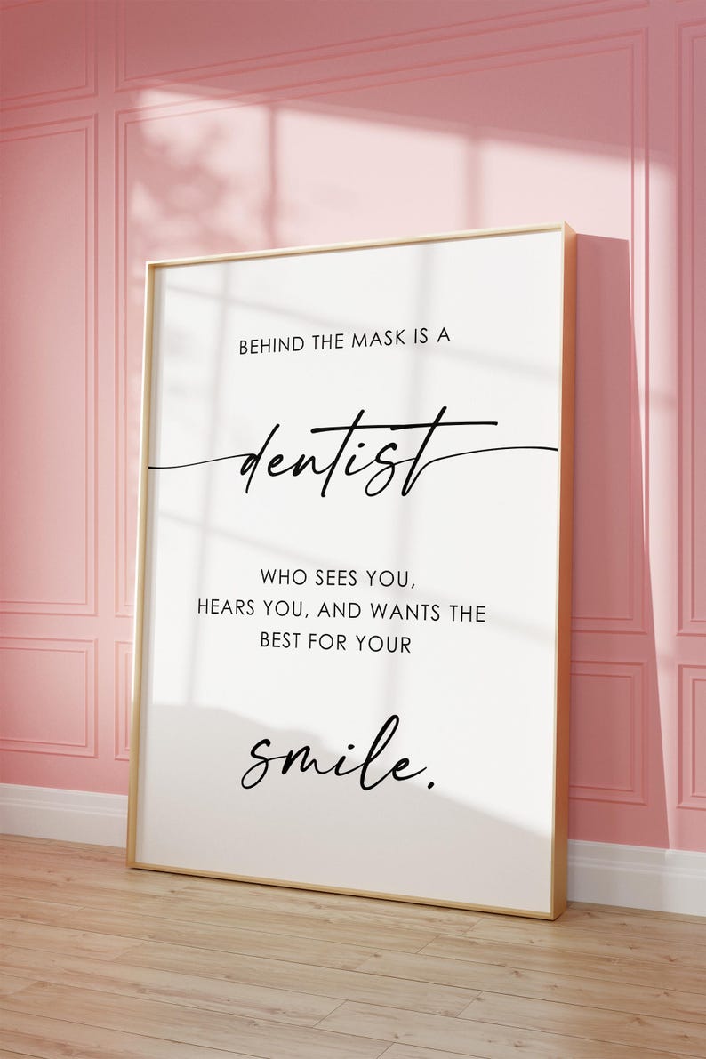 Dental Office Decor, Funny Dentist Quotes, Printable Wall Art for New ...
