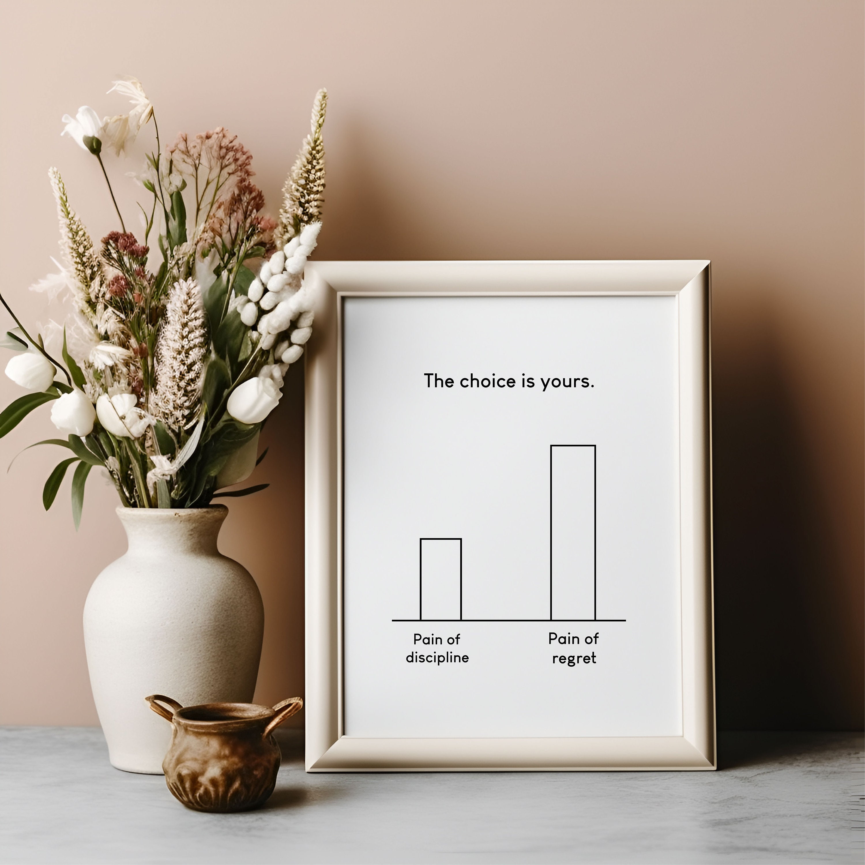 Discipline Wall Art, Entrepreneur Wall Art, Boss Gift, Teacher Gifts ...