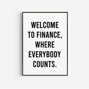 Funny Finance Office Decor, Accountant Gift, Financial Wall Art, Funny ...
