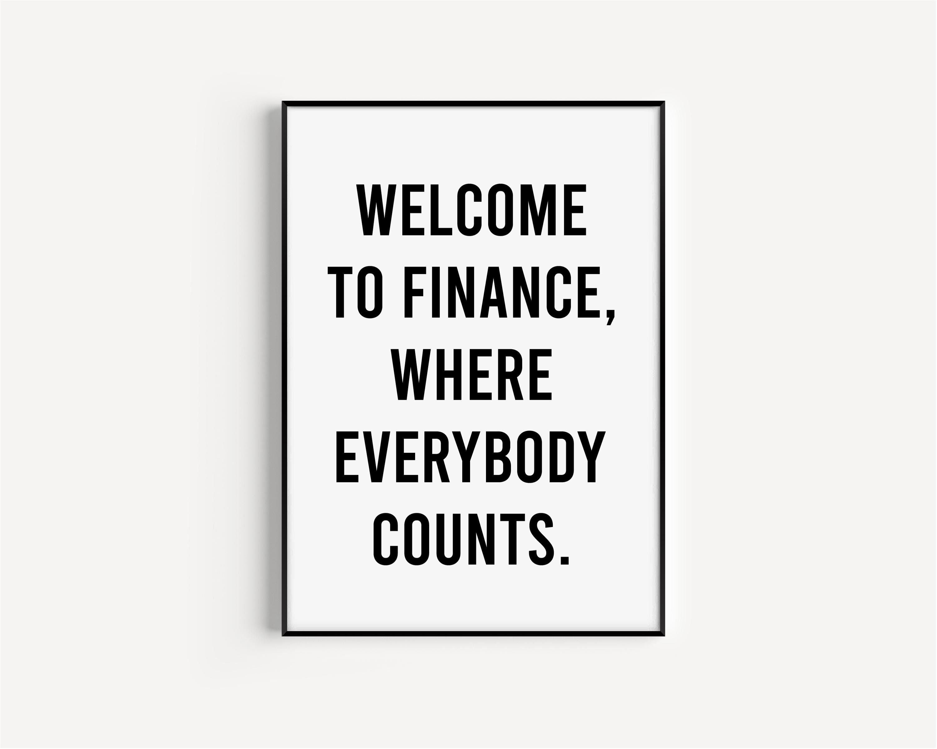 Funny Finance Office Decor, Accountant Gift, Financial Wall Art, Funny ...