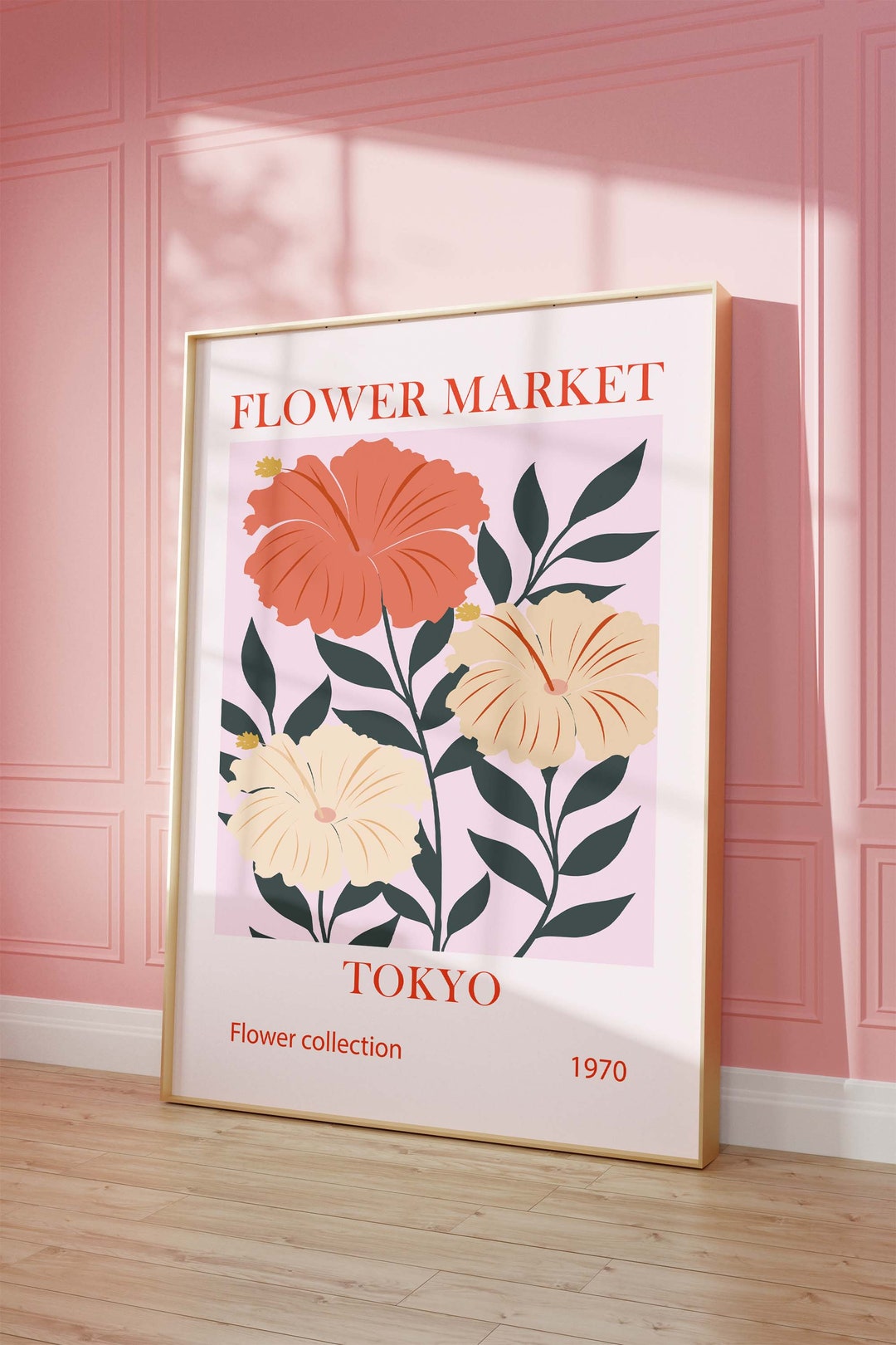 Flower Market Prints, Exhibition Posters, Flower Decor, Botanical ...