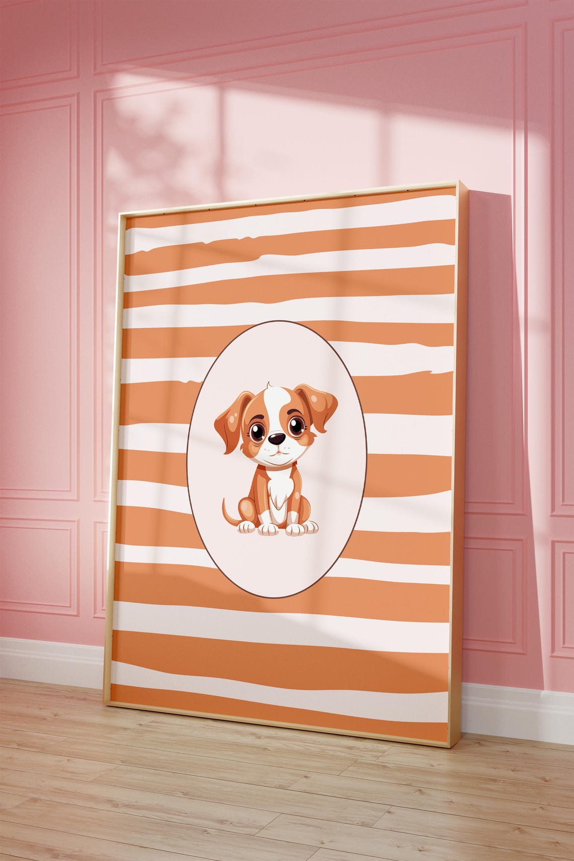 Playful Dog Wall Art Prints Gallery Wall, Nursery Animal Art, Nursery ...