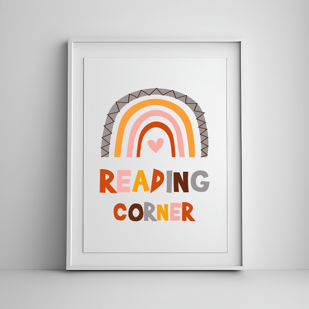 Reading Corner Sign, Classroom Decor, Homeschool Decor, Boho Classroom ...