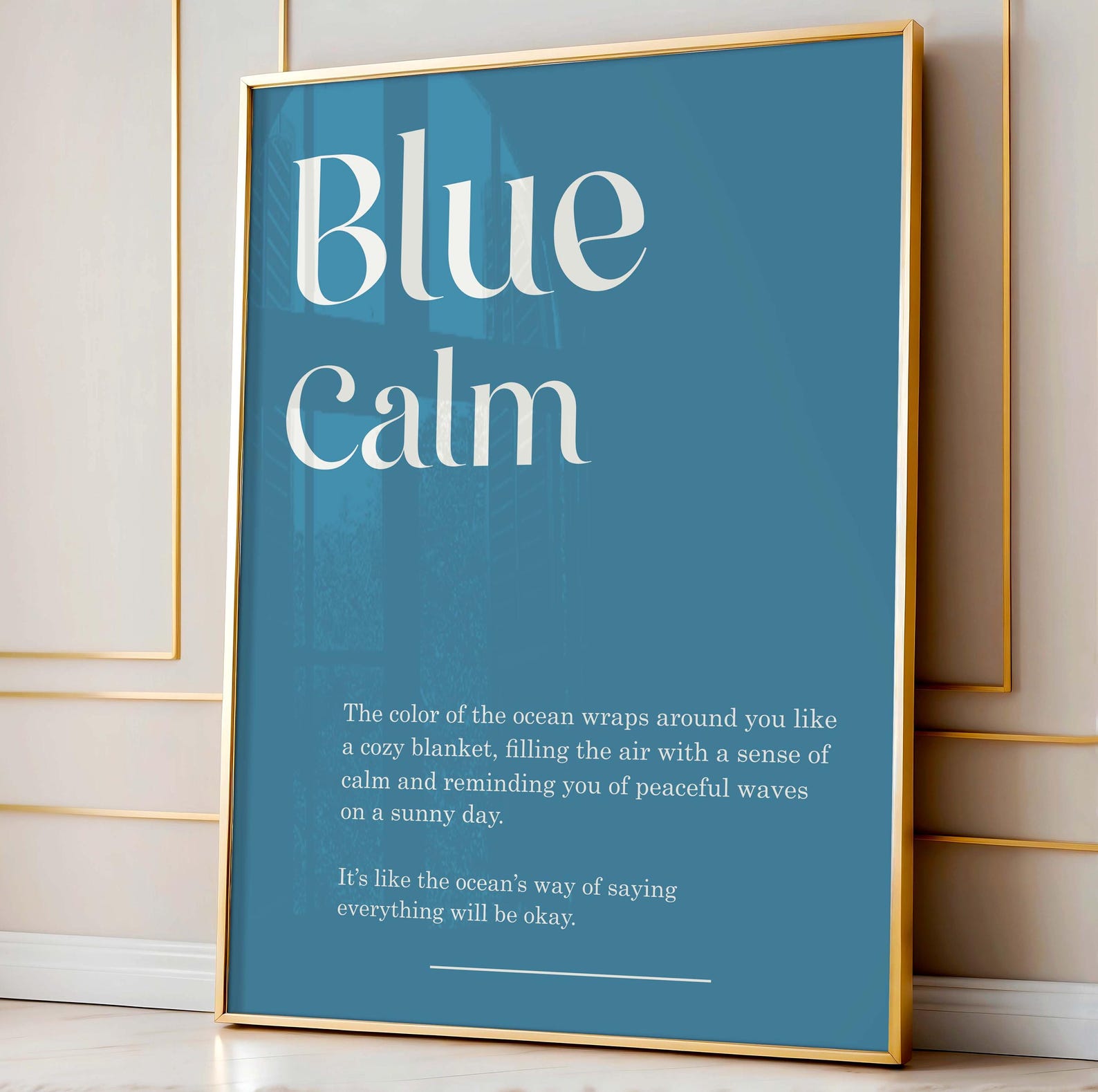 Blue Wall Retro Gallery Print Set of 12, Preppy Beachy Room Aesthetic ...