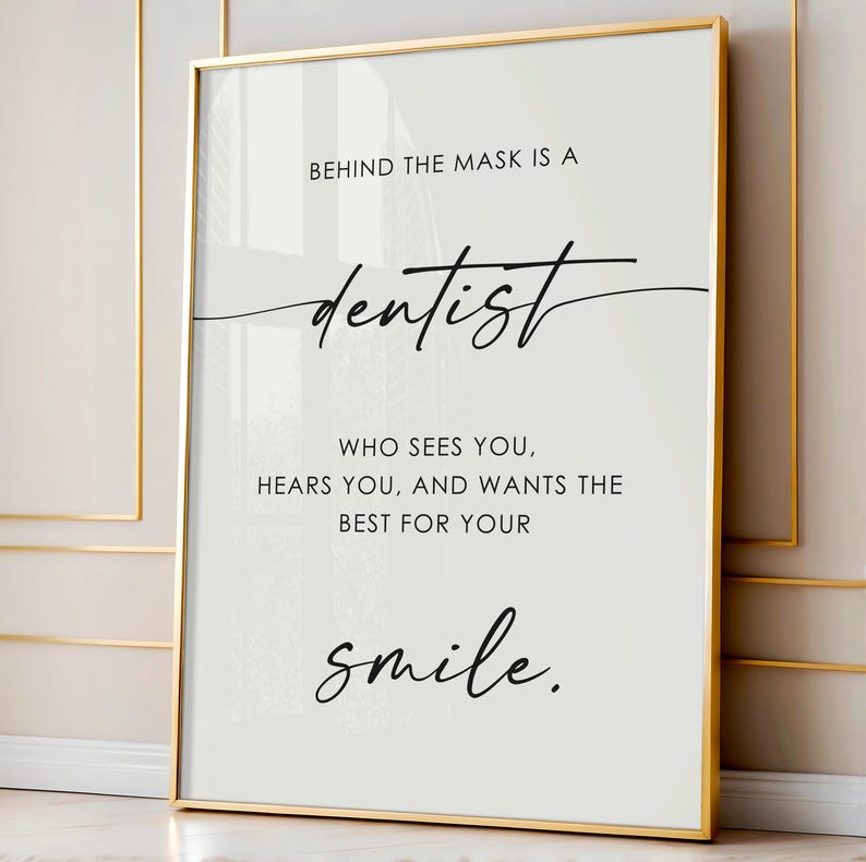 Dental Office Decor, Funny Dentist Quotes, Printable Wall Art for New ...