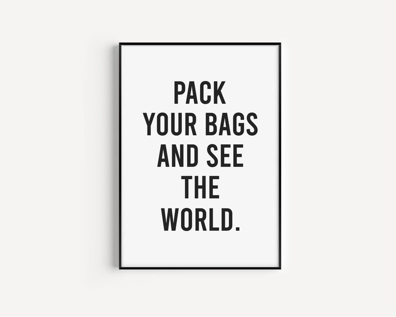 Travel Gallery Set of 6, Travel Wall Art, Trendy Dorm Room Prints ...