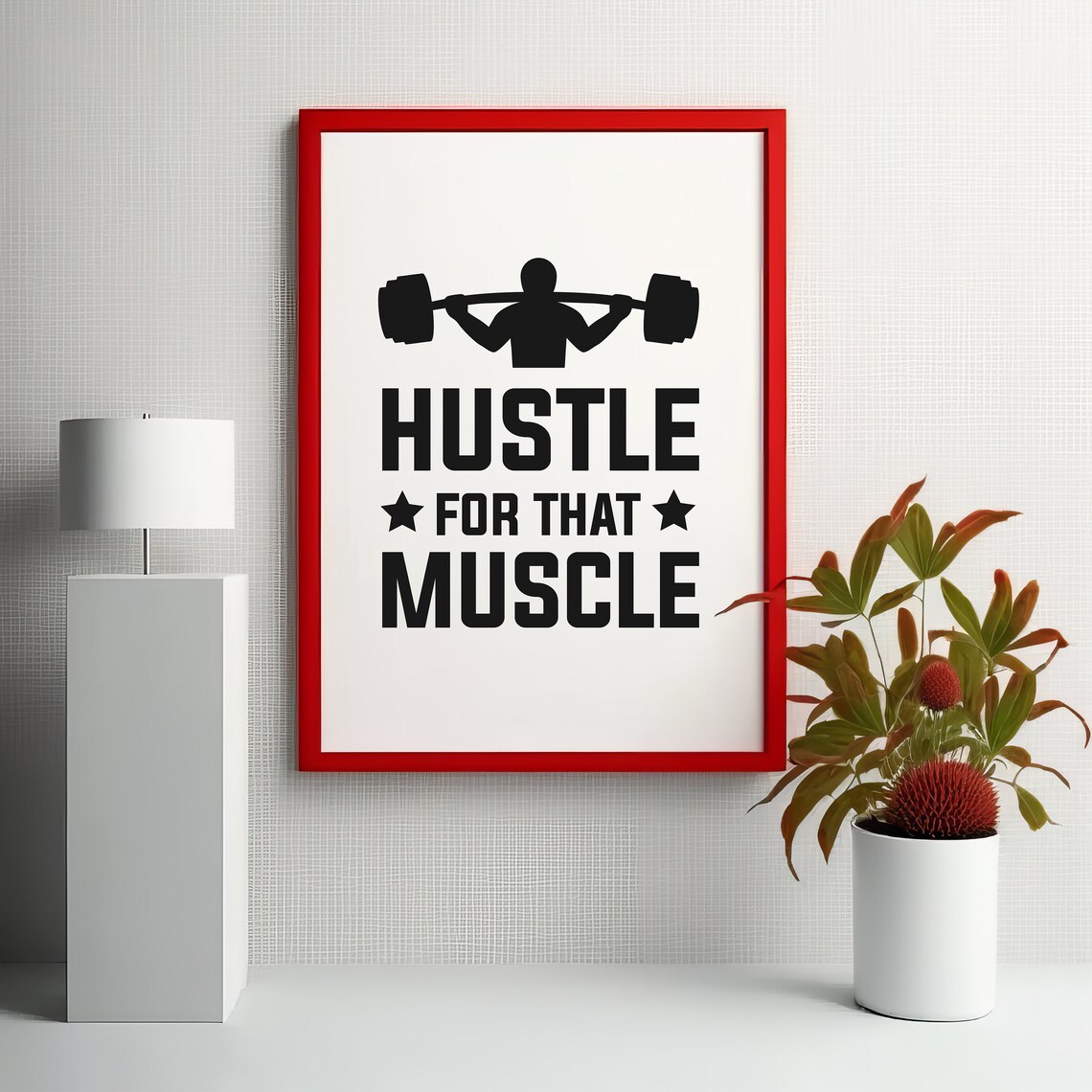 Hustle for That Muscle, Gym Wall Art, Gym Decor, Fitness Sign ...