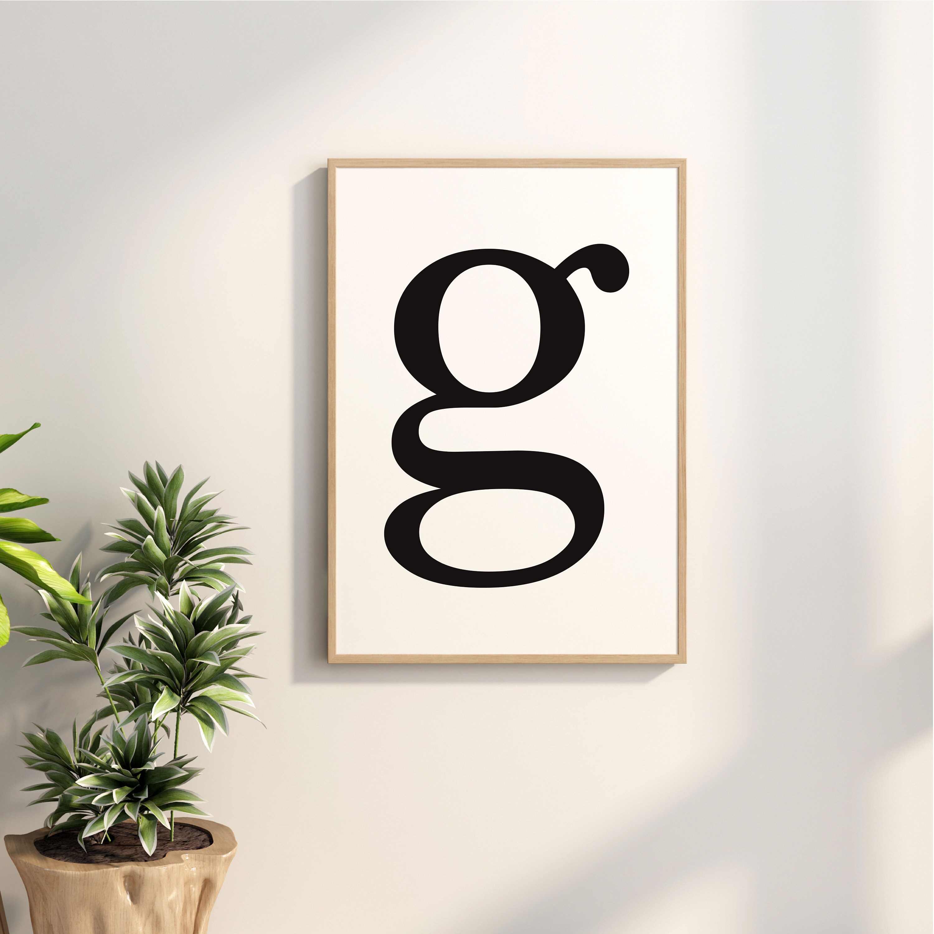 Letter G, Printable Letter, Letter Sign, Printable Wall Art, Letters ...