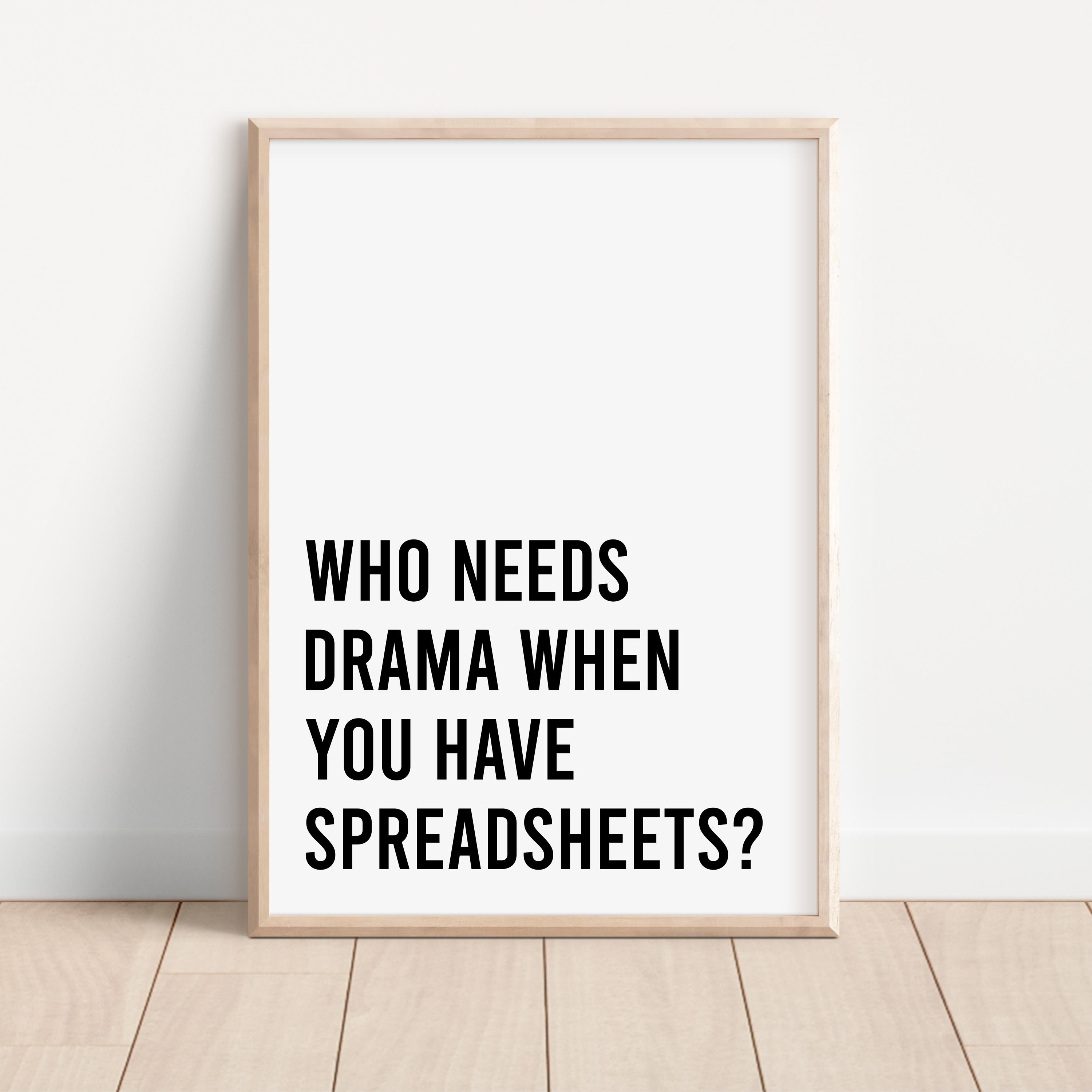 Accountant Office Decor Set of 6, Accountant Definition Wall Art, Funny ...