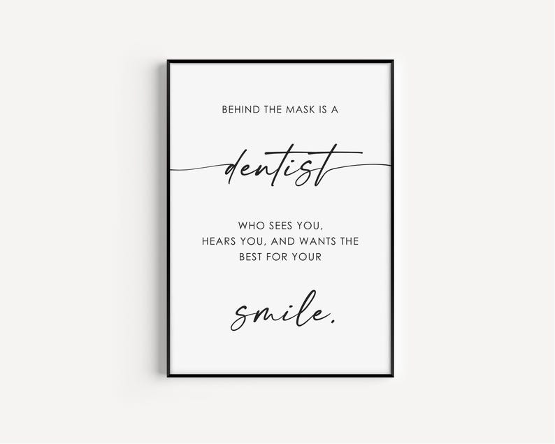 Dental Office Decor, Funny Dentist Quotes, Printable Wall Art for New ...