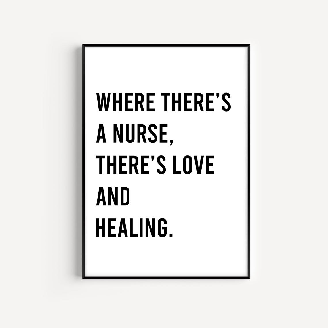 Nurse Wall Art Set of 12, Nurse Definition Print, Nurse Office Decor ...
