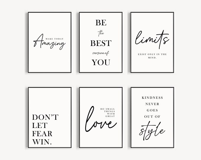 Workplace Positivity Quote Bundle, Printable Inspirational Quotes for ...