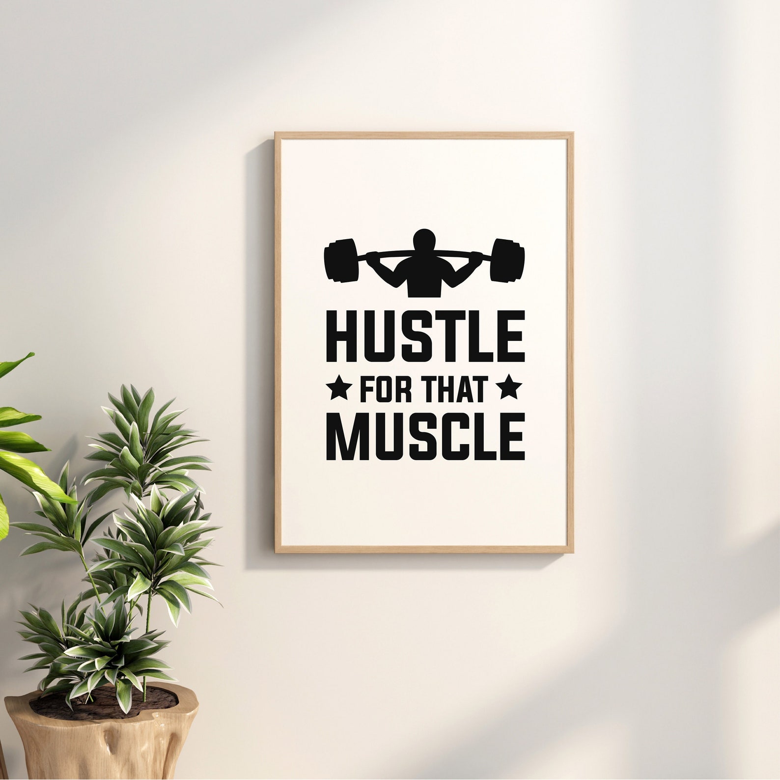 Hustle for That Muscle, Gym Wall Art, Gym Decor, Fitness Sign ...