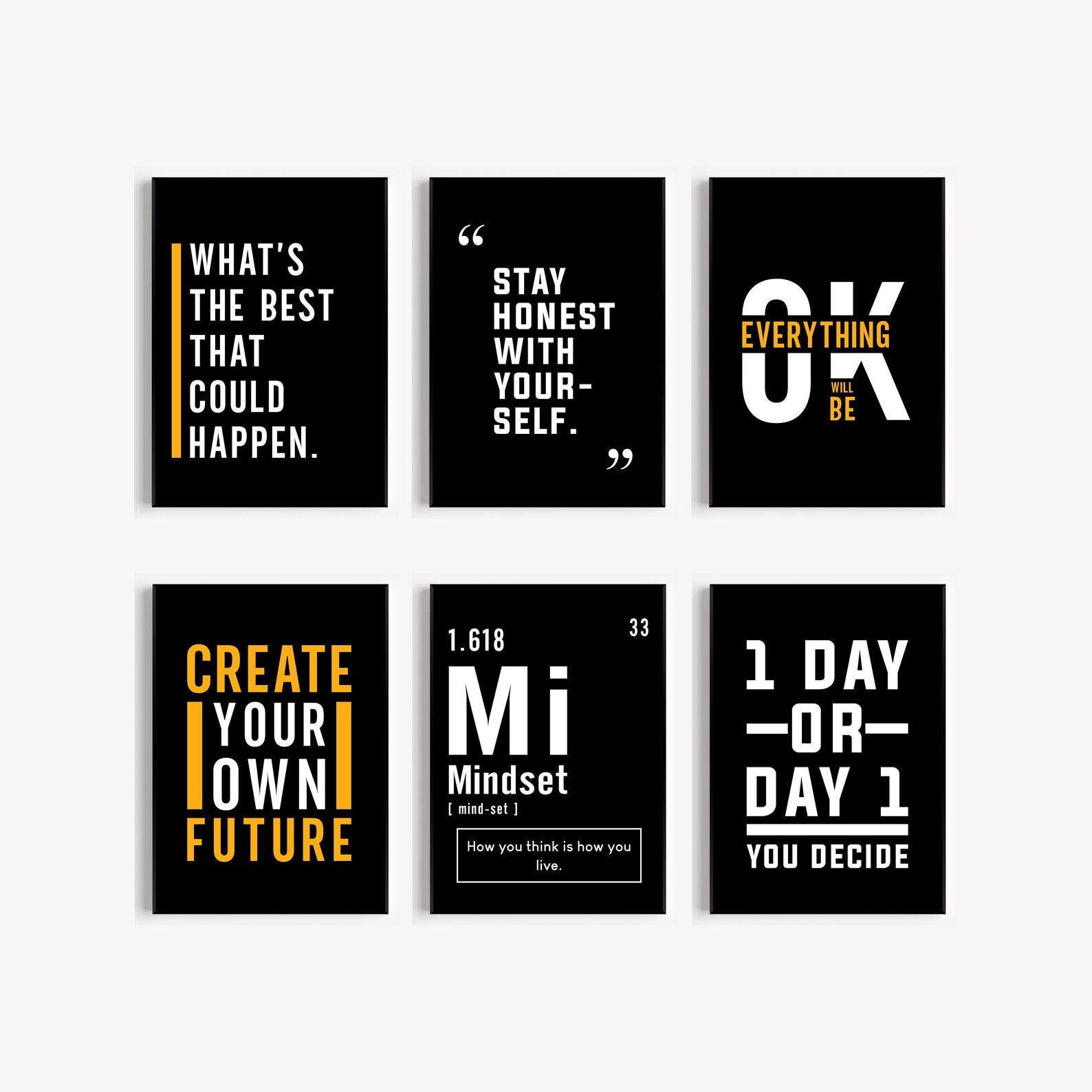 Motivational Hard Work Office Decor, Inspiring Posters, Entrepreneur ...