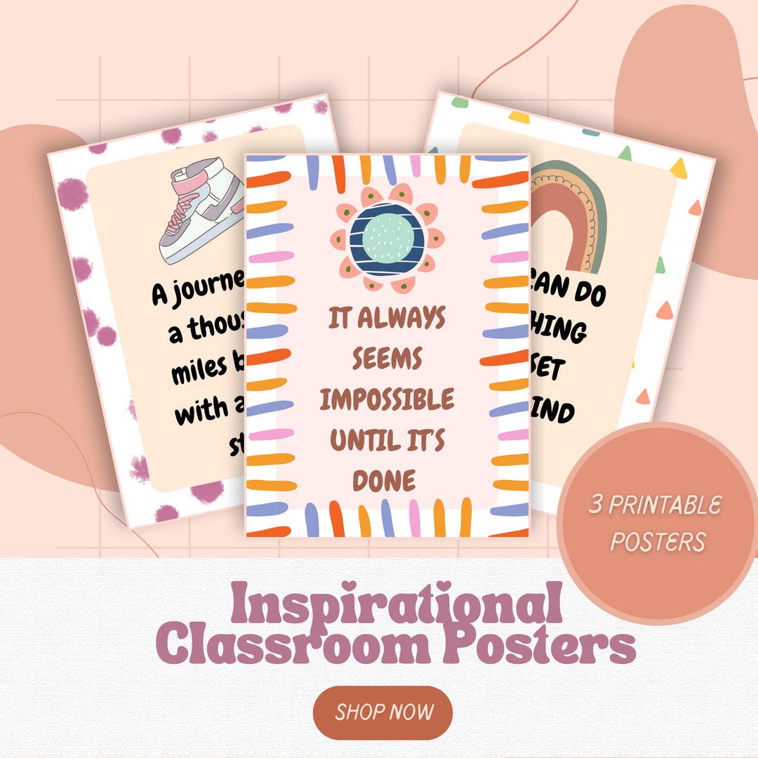 Set of 3 Educational Posters, Printable Kid Affirmations, Positive ...