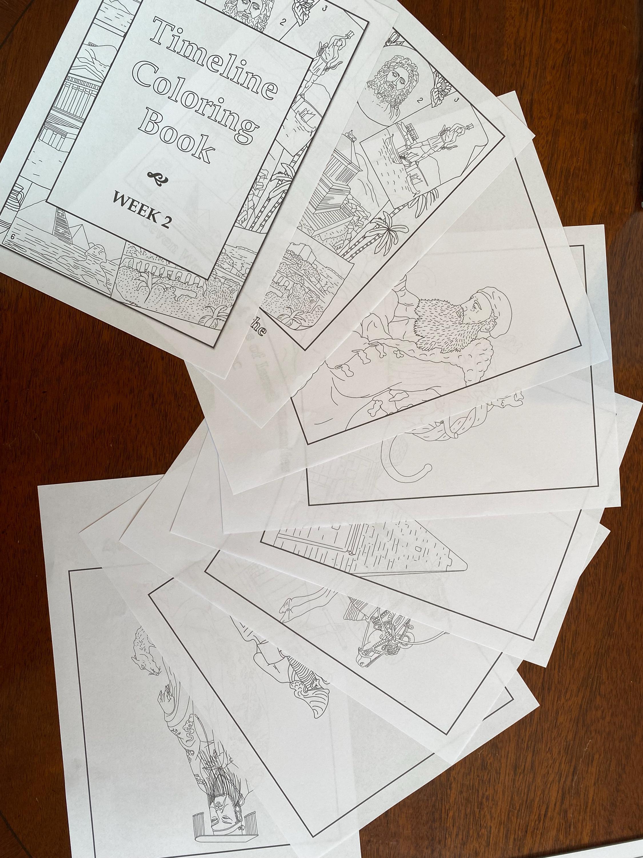 Cycle 1 2 3//week 2//classical Conversations//timeline//memory Work ...