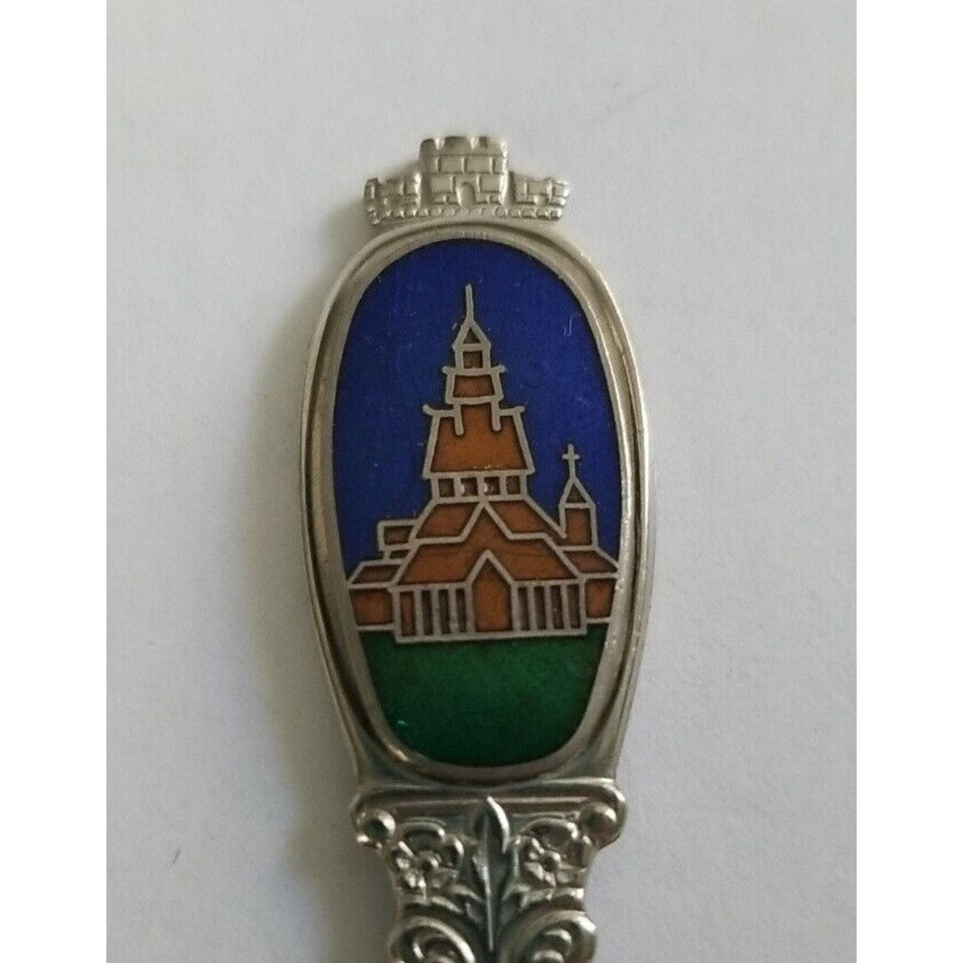 Norge Souvenir Enamel Spoon Hardanger 18/8 Collectible - Etsy