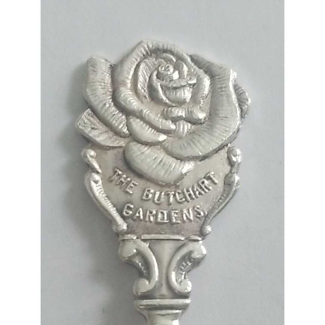 The Buchart Gardens Souvenir Spoon Victoria BC Silverplated Collectible ...