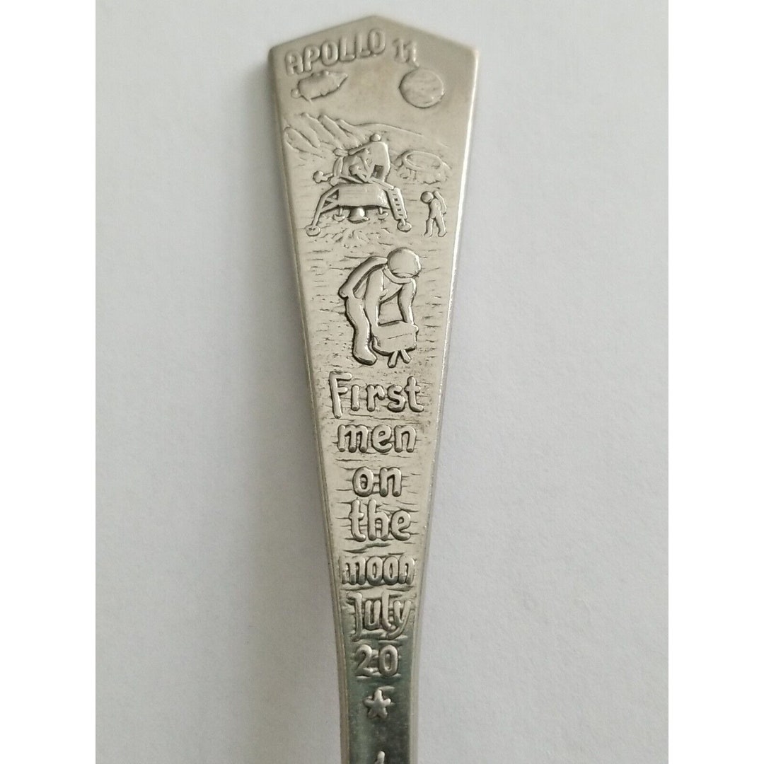 1969 Apollo Souvenir Spoon 1st Men on Moon Kennedy Space Center - Etsy