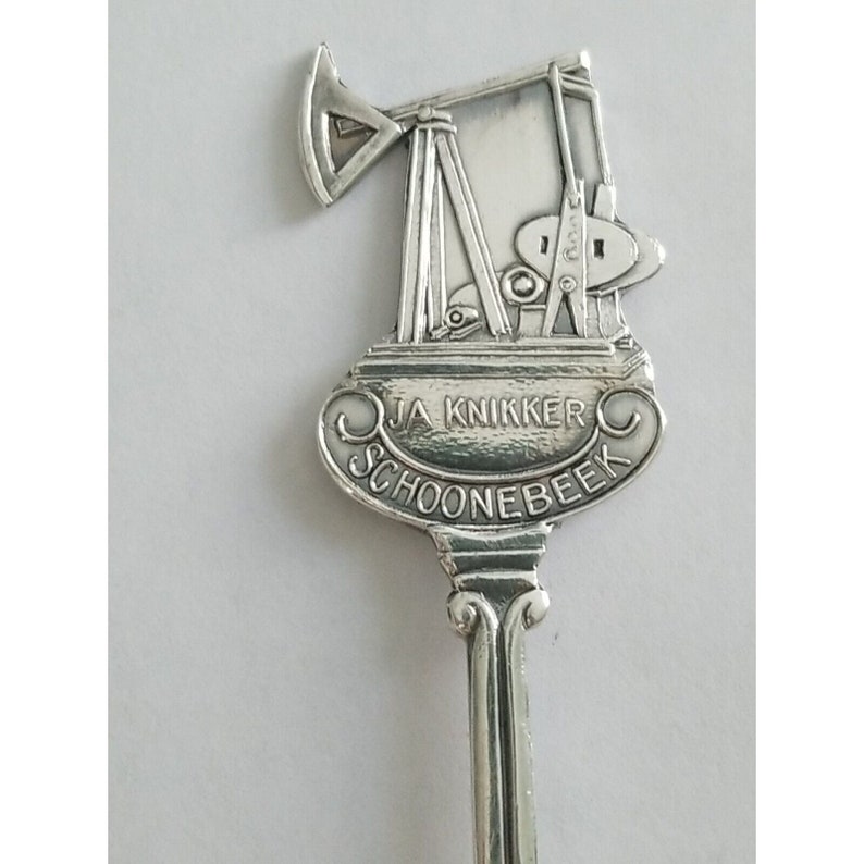 Schoonebeek Netherlands Souvenir Spoon Gas Fields Silverplated - Etsy