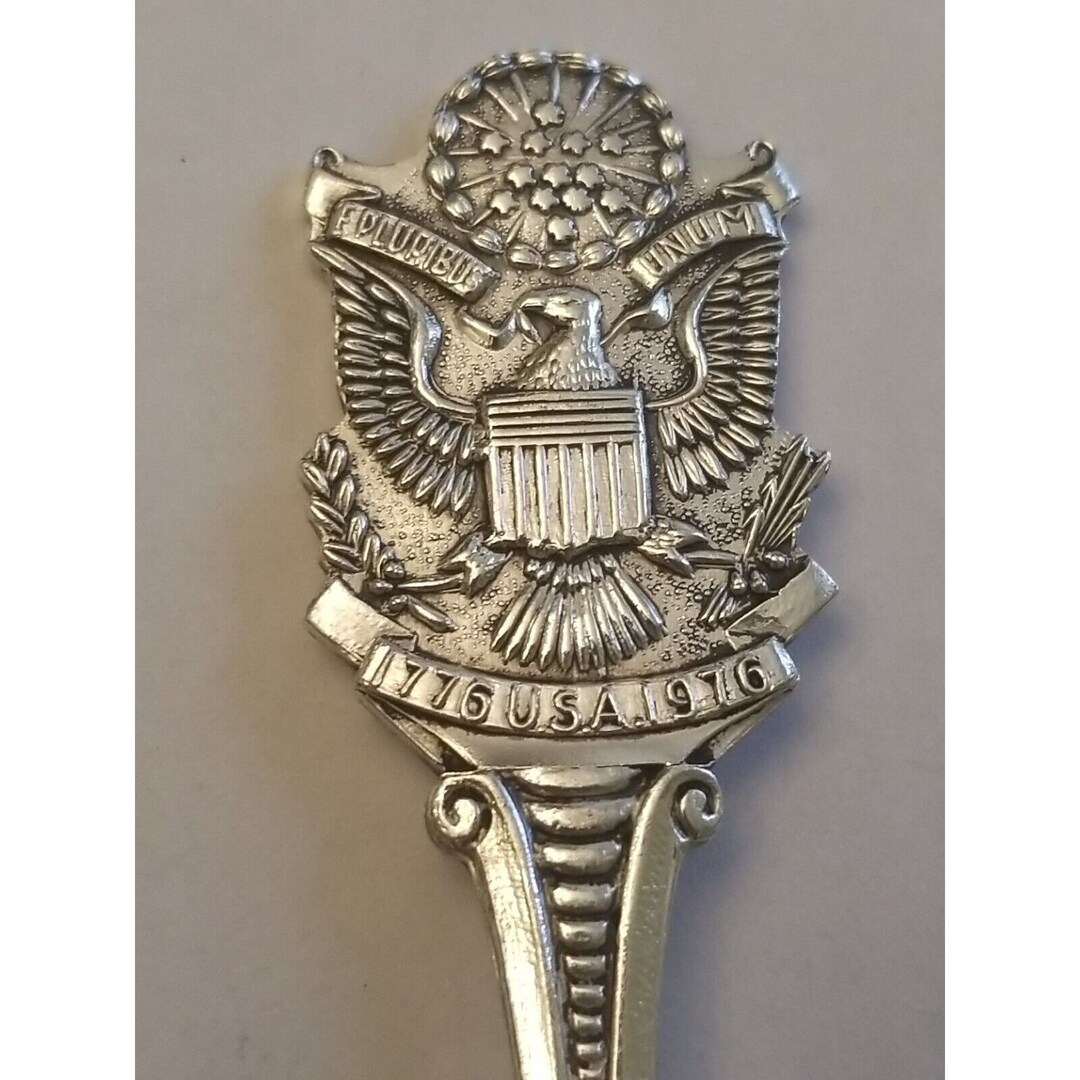 US Bicentennial Spoon 1776 - 1976 Eagle Silverplated Souvenir ...