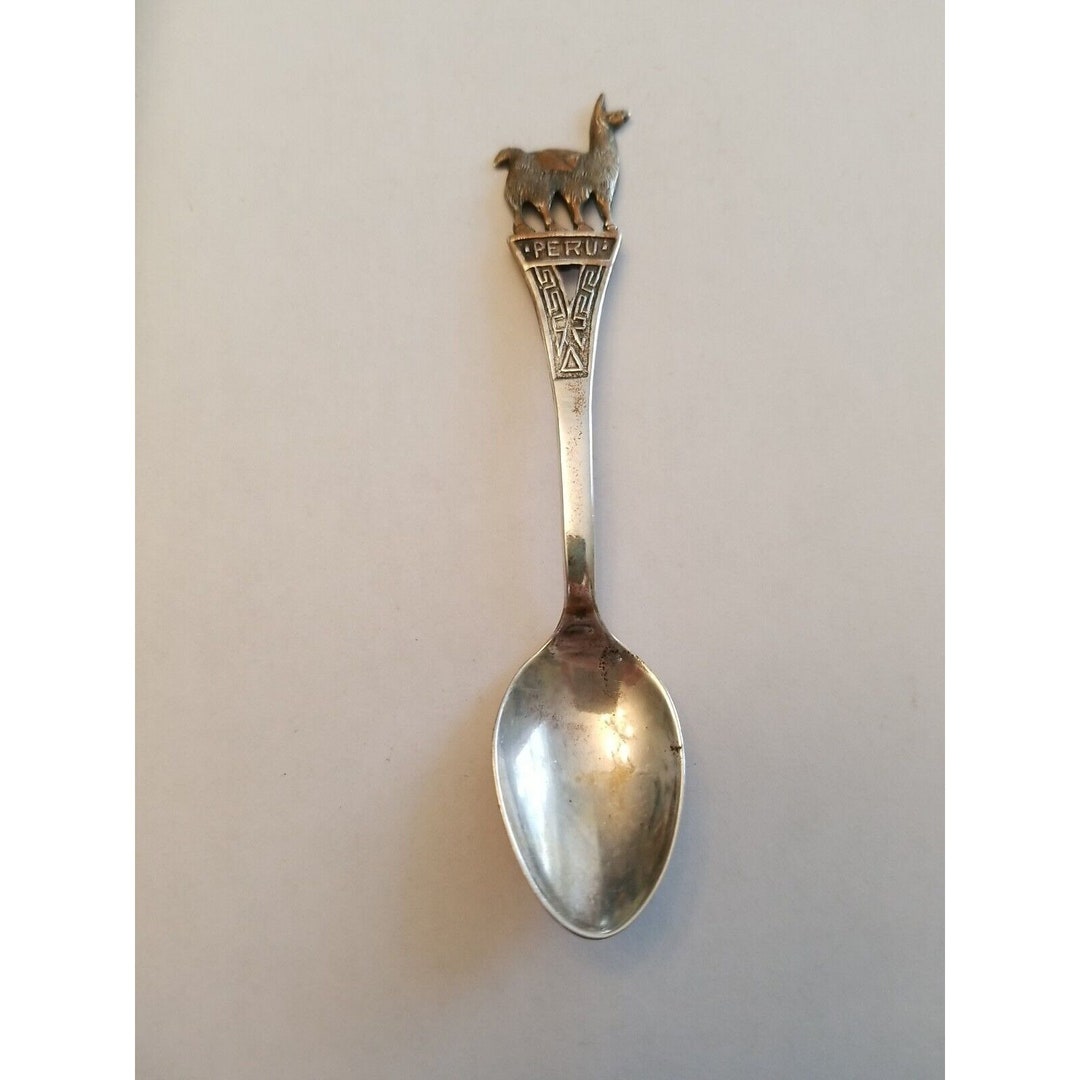 Sterling Silver Peru Llama Souvenir Spoon Collector Vintage 925 - Etsy