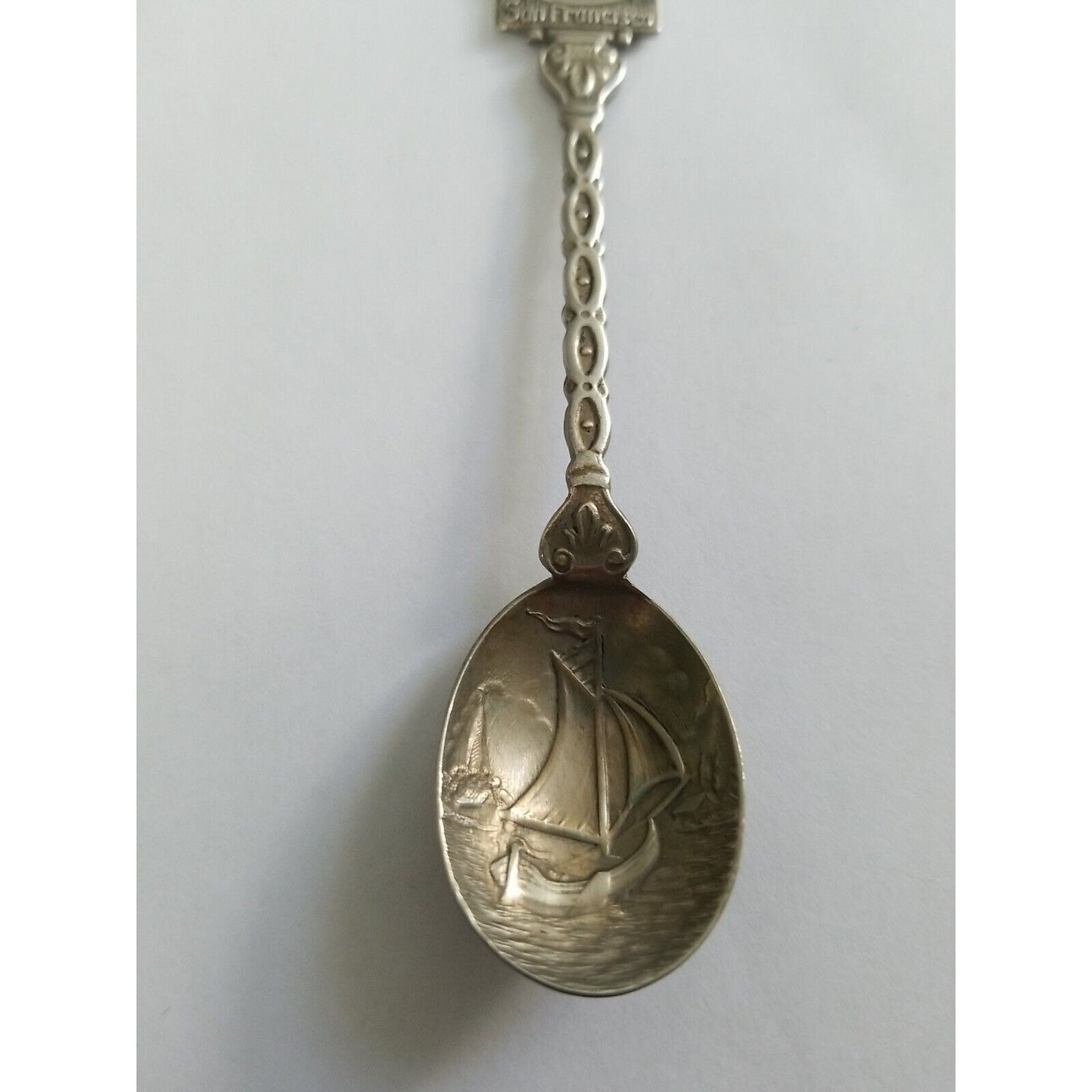 Silverplated Spoon Souvenir, Golden Gate Bridge San Francisco Alpaca ...
