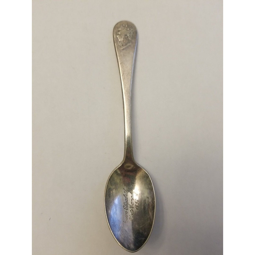 Vintage Spoon Queen Elizabeth II Visit to Canada 1959 Silverplate ...