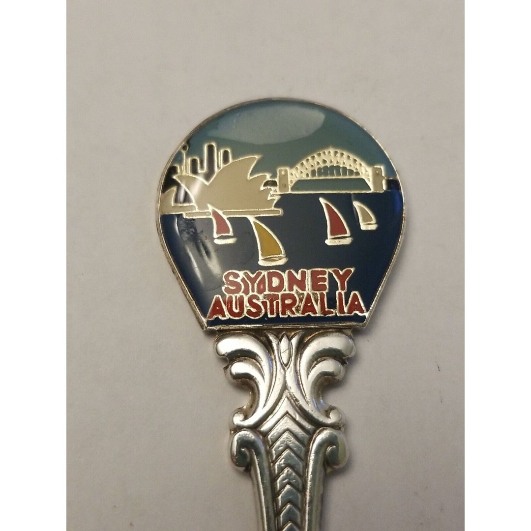 Vintage SYDNEY AUSTRALIA Souvenir Spoon Collectors World Silverplated ...