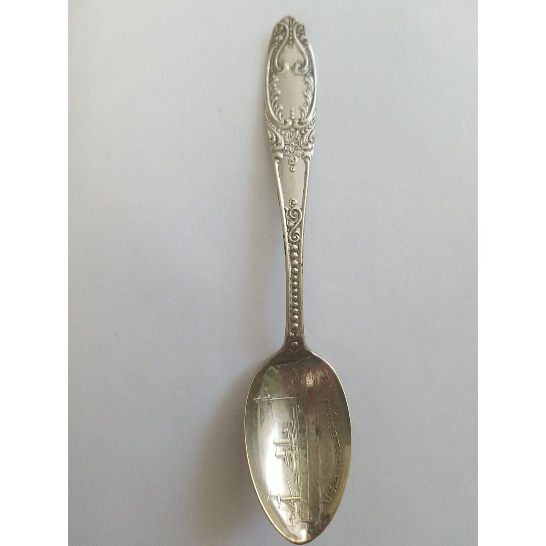 Vintage Souvenir Spoon Maine US Battleship Captain Sigsbee Crown ...